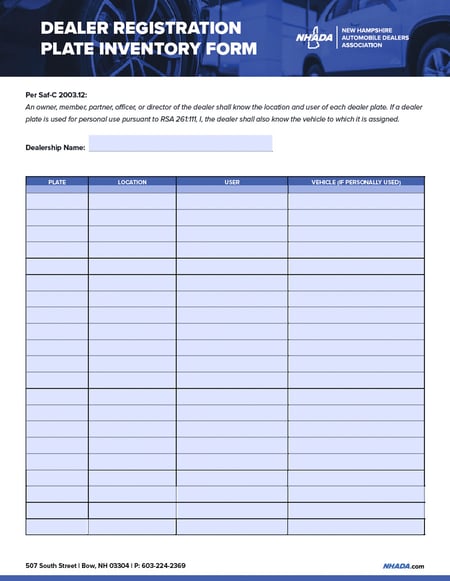 10 Things You Should Know About Dealer Plate Requirements