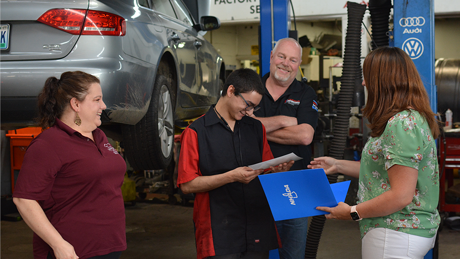 Joseph Hatcher Receives Automotive Technology Scholarship